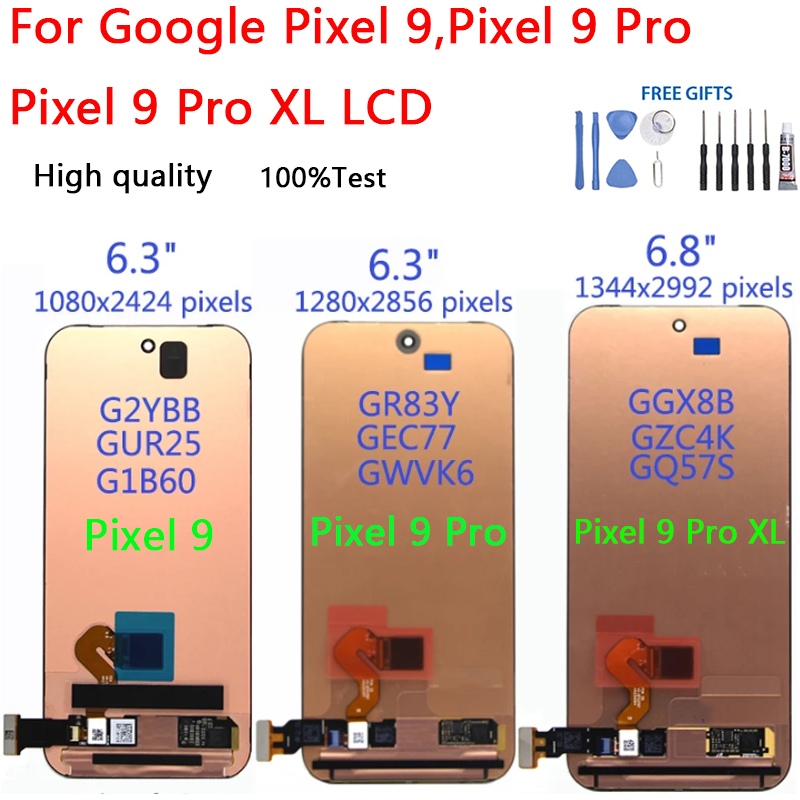 For Google Pixel 9,Pixel 9 Pro Pixel 9 Pro XL LCD Display Touch Screen ...