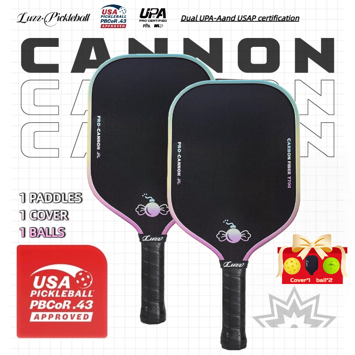 Luzz Pickleball Paddle CANDY Cannon Paddle T700 Carbon Friction Surface ...