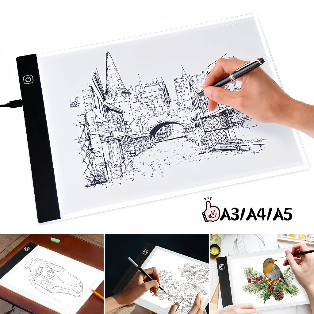 LED Light Pad A3 A4 A5 | Drawing Pad | Copy Board Light Drawing ...