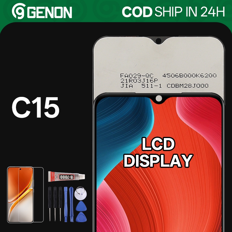 Genon IPS LCD for Realme C15 RMX2180 / RMX2195 LCD Display Touch Screen ...