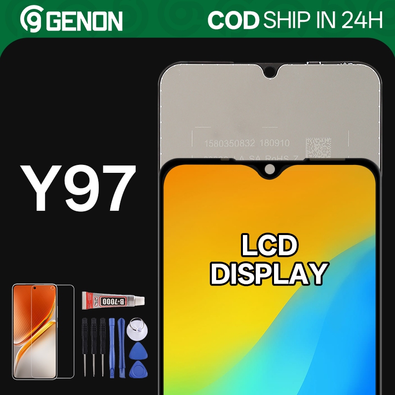 Genon IPS LCD for Vivo Y97 LCD Display Touch Screen with Frame ...