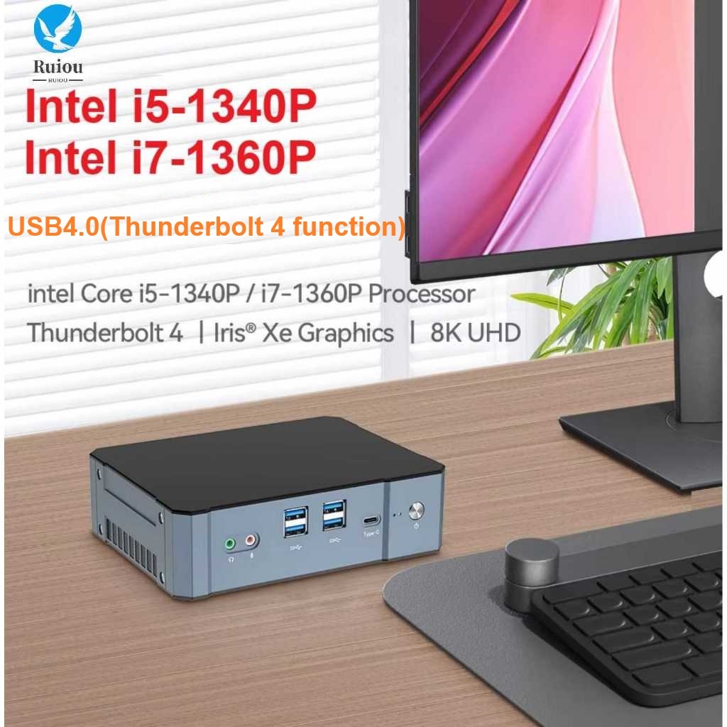 13th Gen Intel Core i5-1340P/i7-1360P Mini PC DDR5 32GB 1TB M.2 PCIe ...