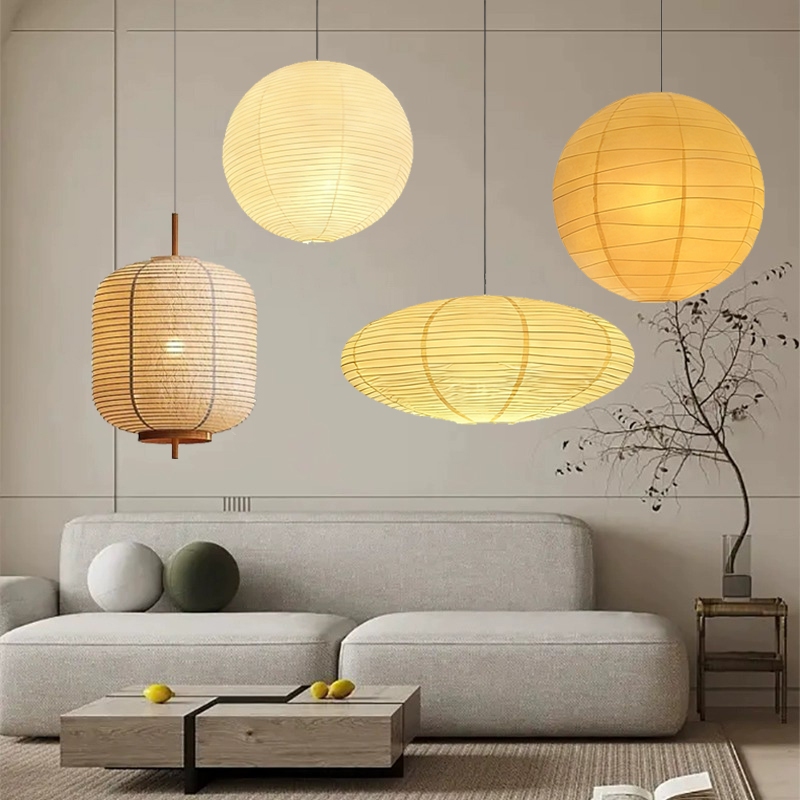 Noguchi Japanese Drop Ceiling Lamp Paper Lantern Pendant Lamp ...