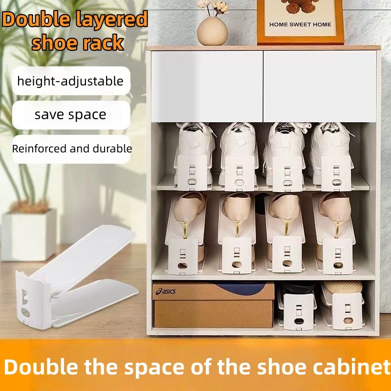 5pcs Double-layer Shoe Bracket/Adjustable Shoe Storage Rack Shoe ...