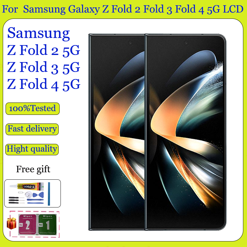 Original AMOLED For Samsung Galaxy Z Fold 2 5G Z Fold 3 5G Z Fold 4 5G ...