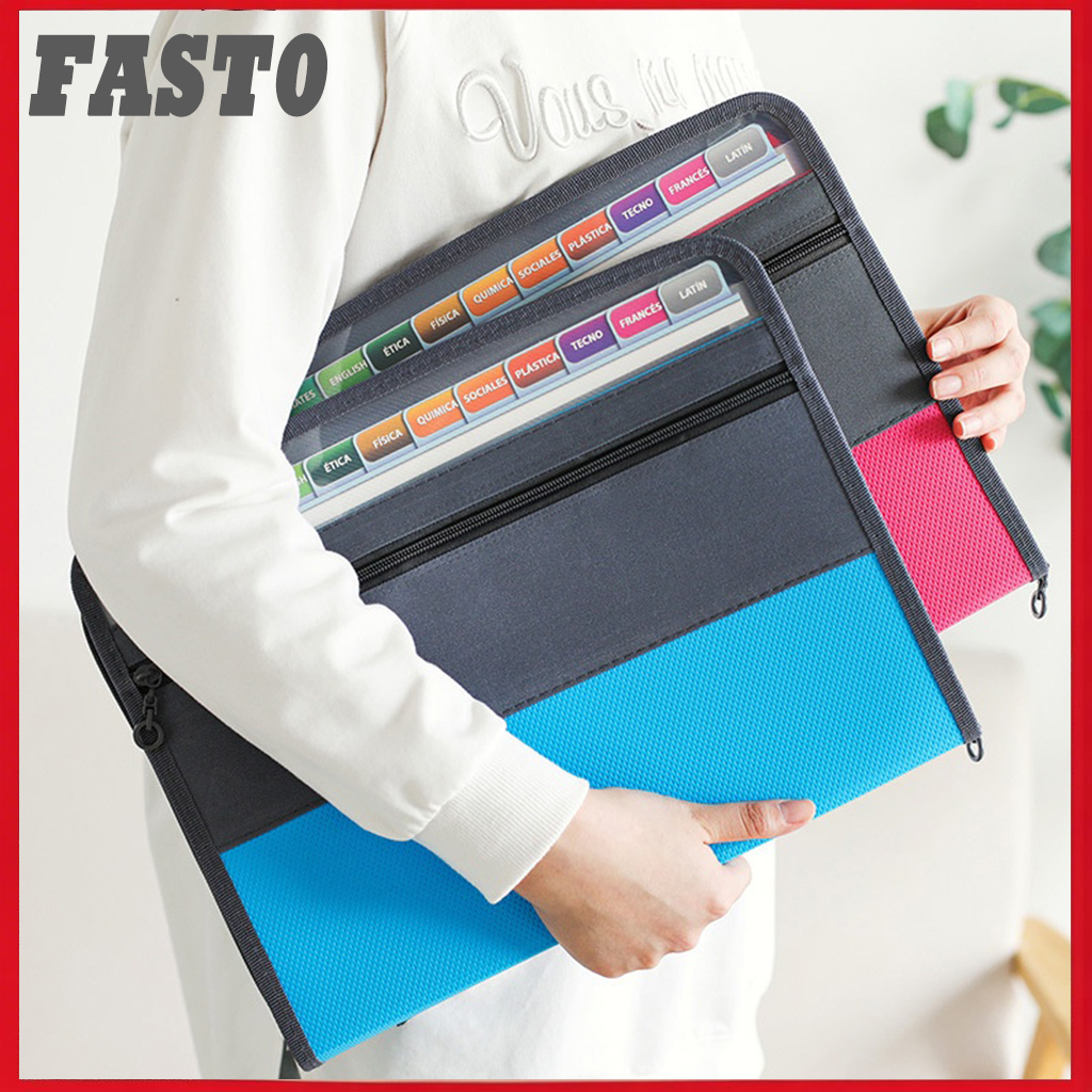 Expandable 13 Pocket Zipper Organ Bag Multi layer Classification Folder ...