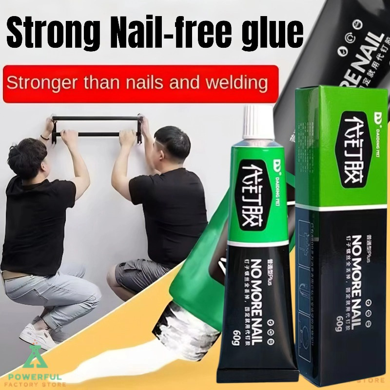 No More Nails! 60g Quick-Dry Heavy Duty Glue Waterproof - for Wall ...
