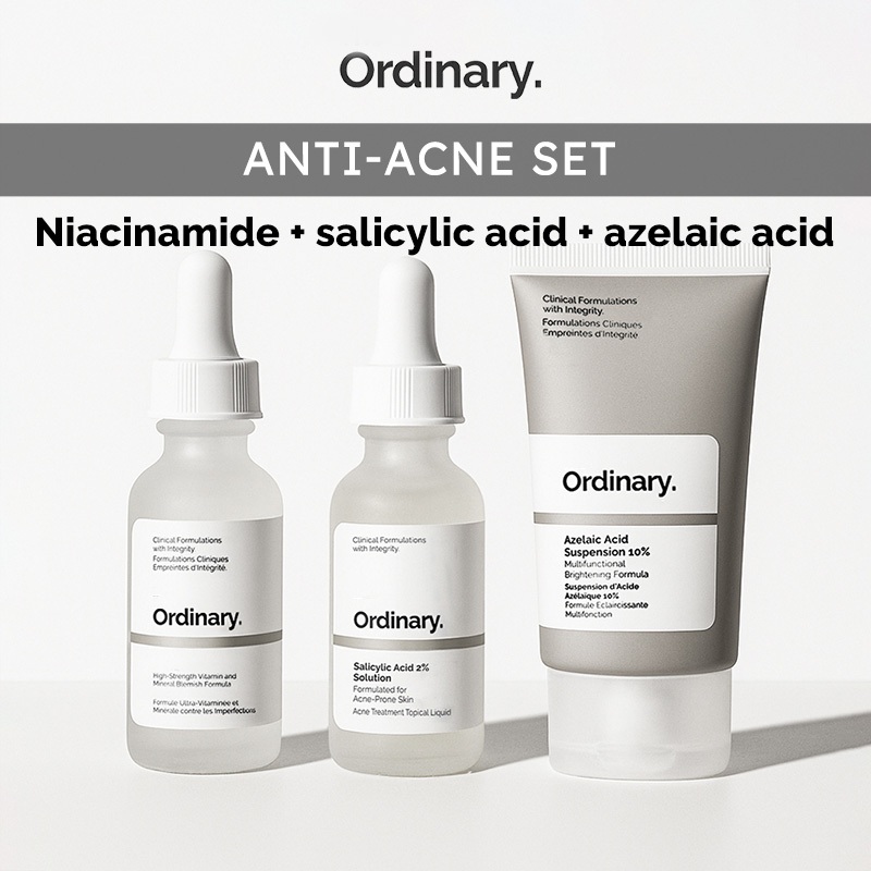 Ordinary Anti-Acne set Niacinamide serum +Salicylic Acid 2% serum ...