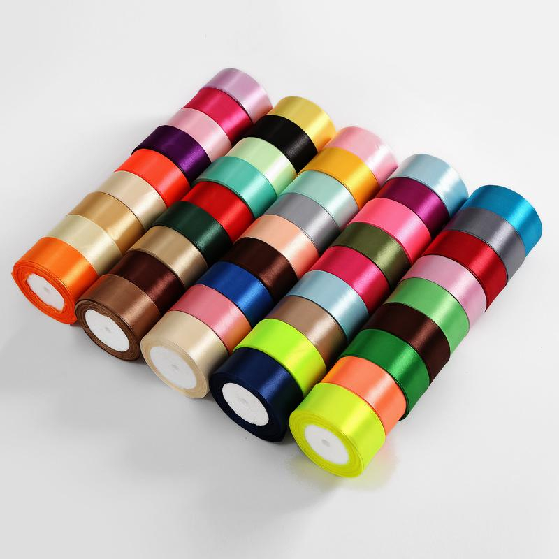 4cm (25 yards/roll) Satin Ribbon Roll Gift Packaging Ribbon Flower ...