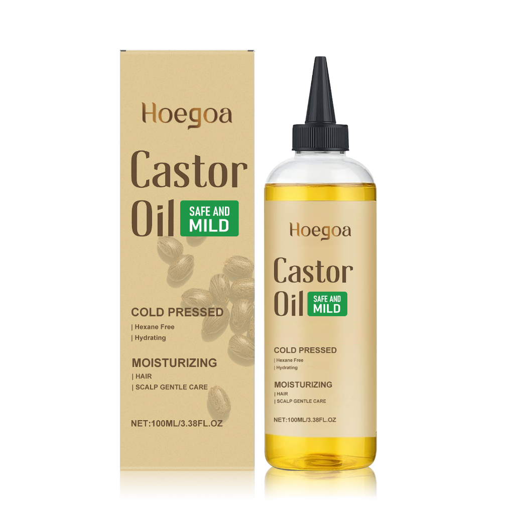 Hoegoa Castor Oil (3.38fl.oz) | 100% Pure & Hexane Free | Cold Pressed ...