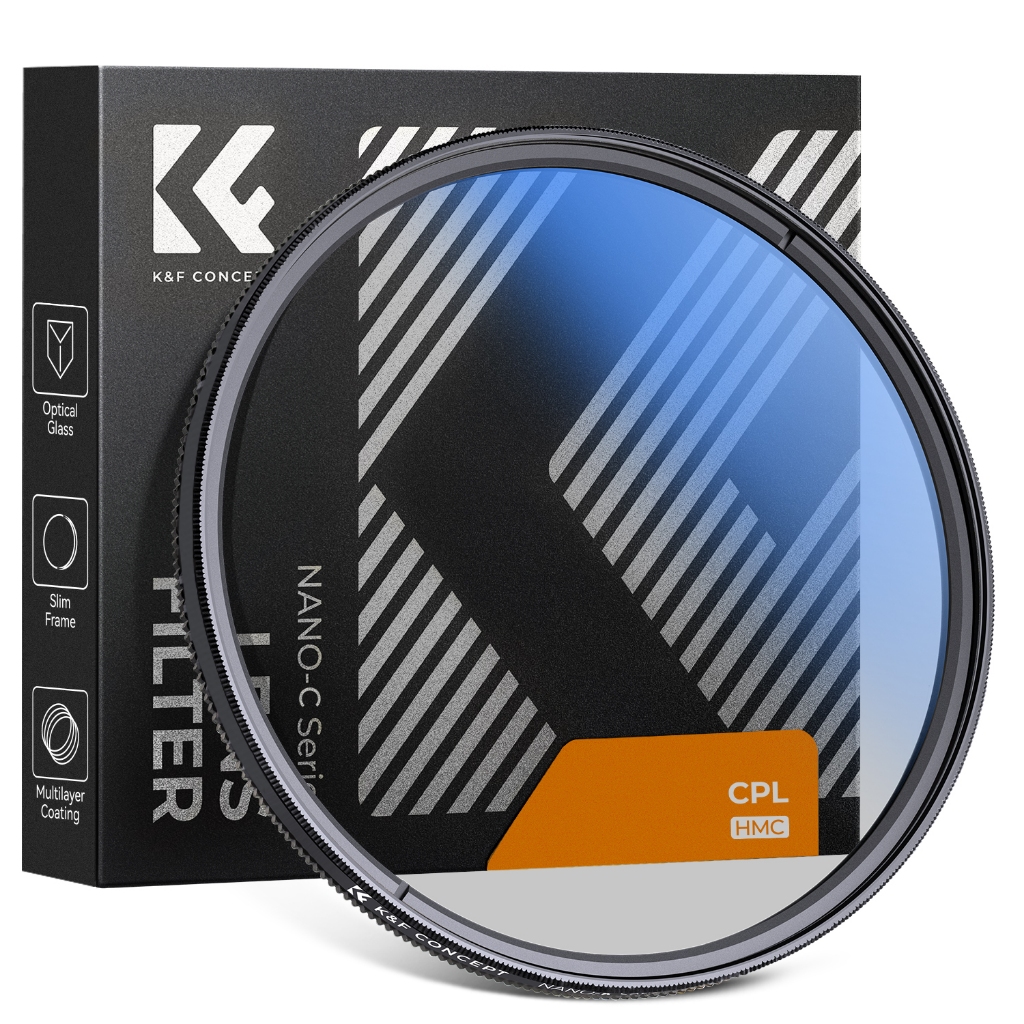K&F Concept 37mm 40.5mm 43mm 46mm 49mm-82mm Circular Polarizer Optical ...