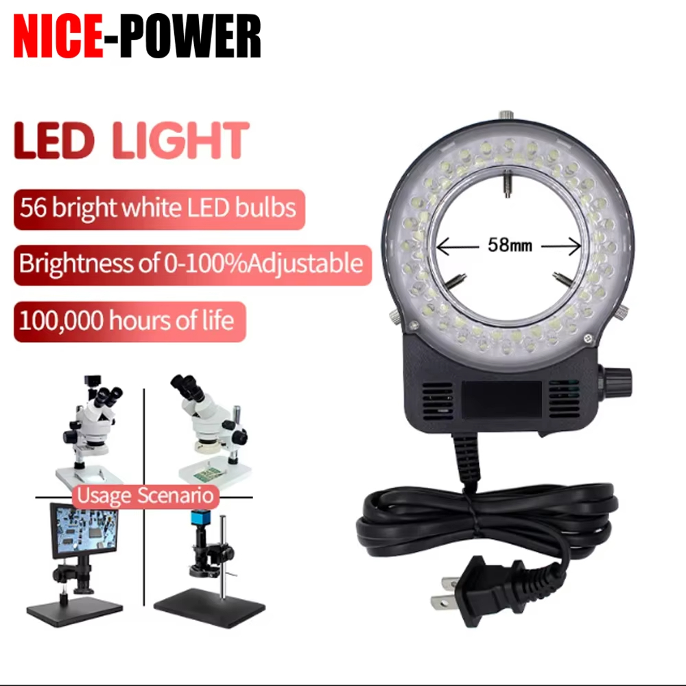 Industrial microscope ring led light direct LED 56 lamp beads ...