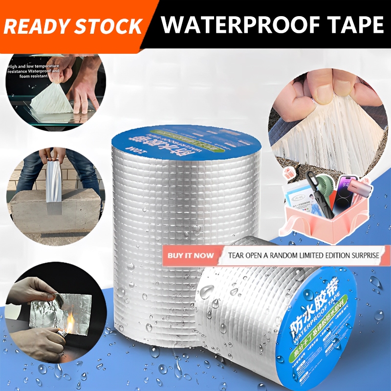Aluminum Foil Butyl Waterproof Tape For roof leak Roof Sealant Wall ...