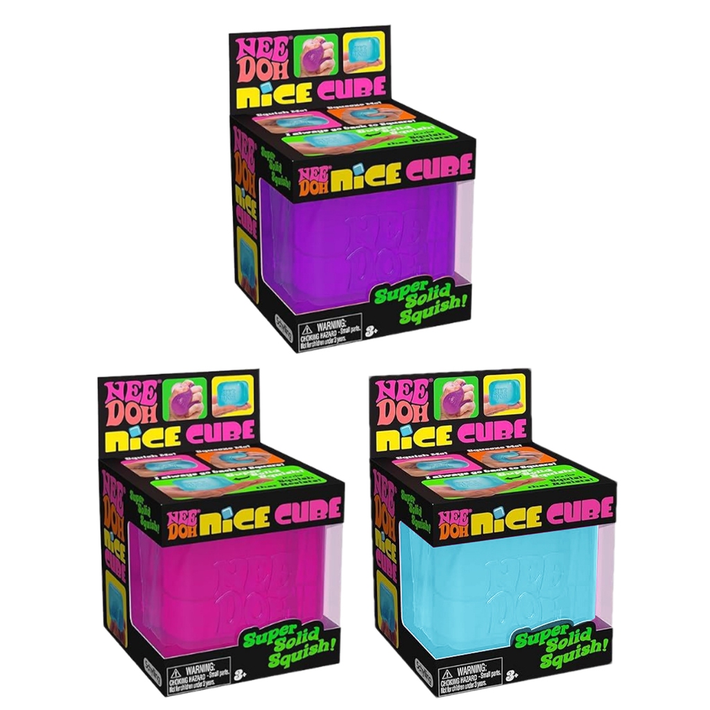 For Needoh Nice Cube Sensory Squeeze Toy Cube Stress Ball Non Sticky