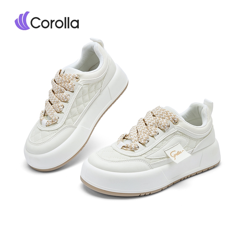 COROLLA rubber shoes for women White Sneakers Latest Casual chunky ...