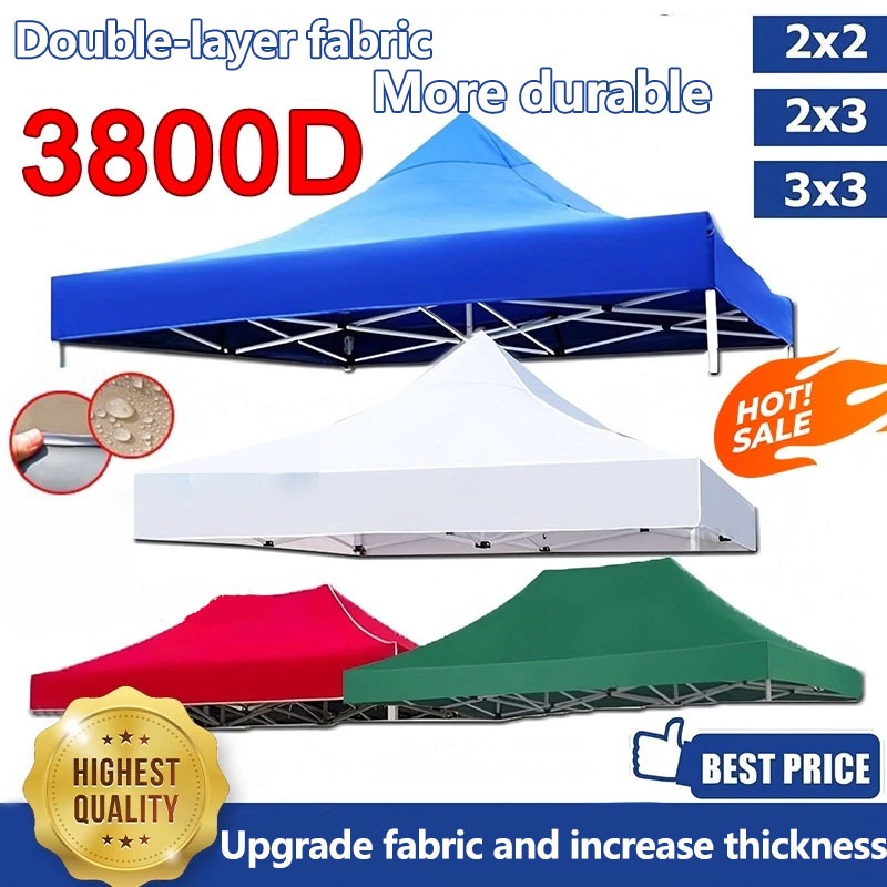 【3200D】2x2/2x3/3x3 Oxford cloth tent cover waterproof sun canopy tent ...