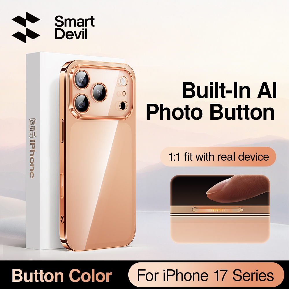 SmartDevil Electroplated Transparent Protective Case For iPhone 17 ...