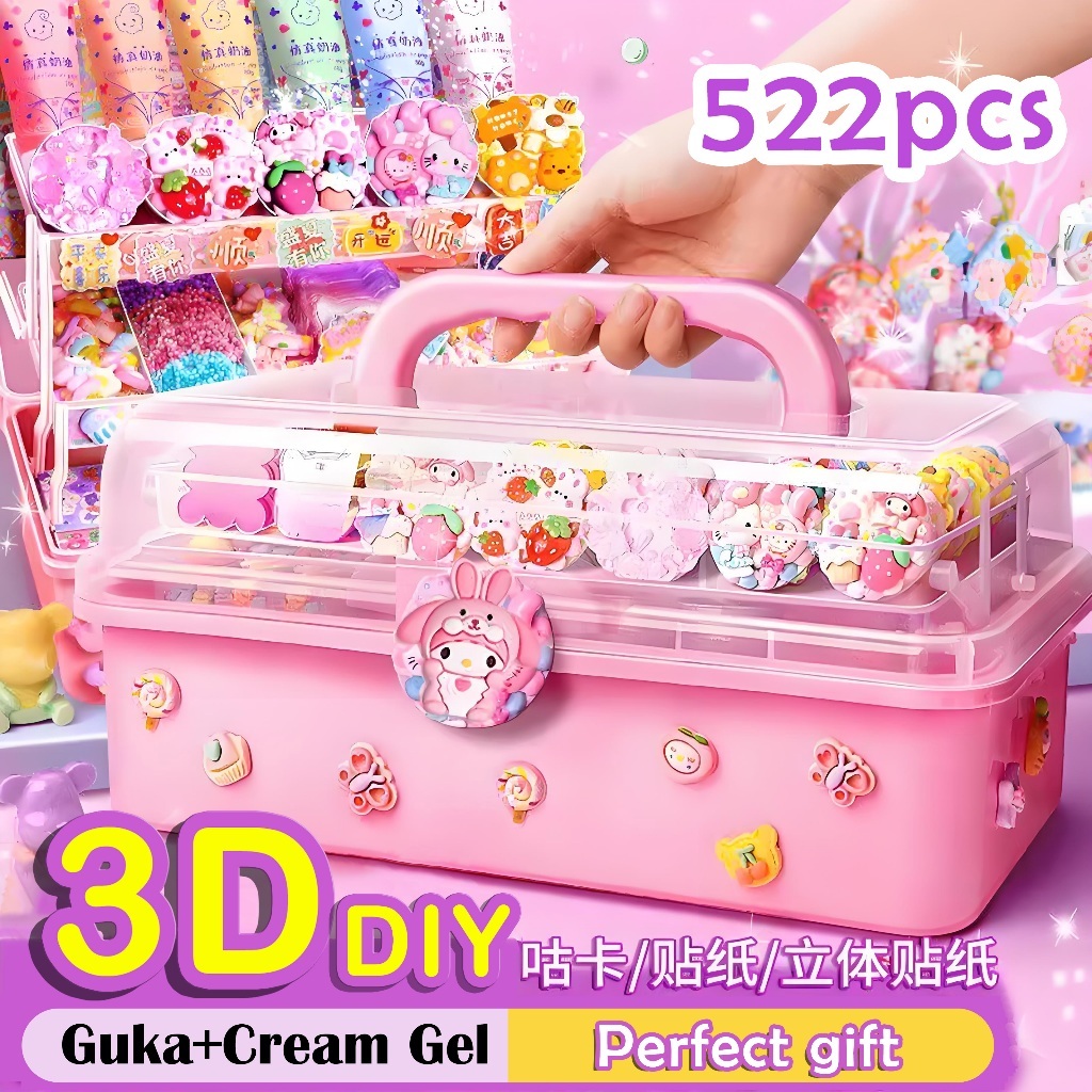Ready Stock 892PCS DIY GUKA Sticker Set Material Package for Girl ...