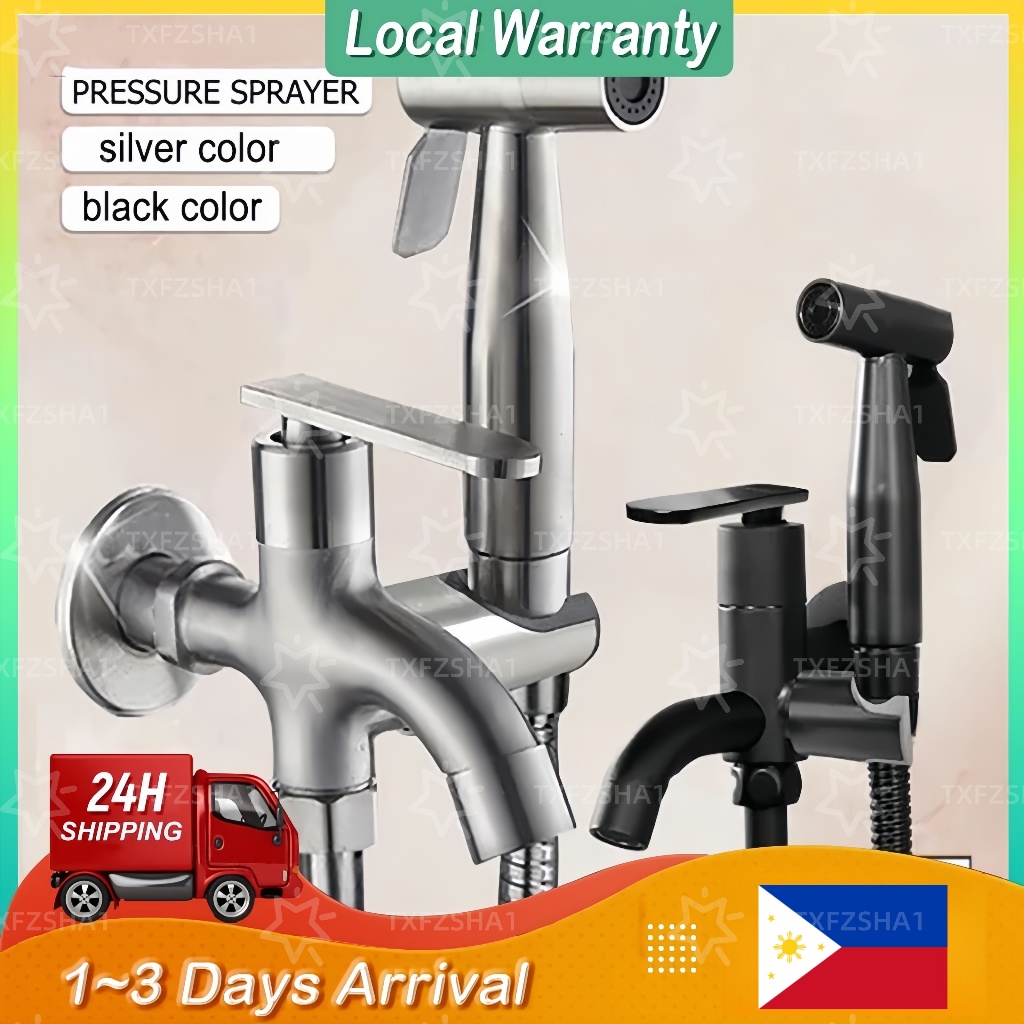 Bidet spray set 304 Stainless Steel Two Way Bidet Spray Set with High ...
