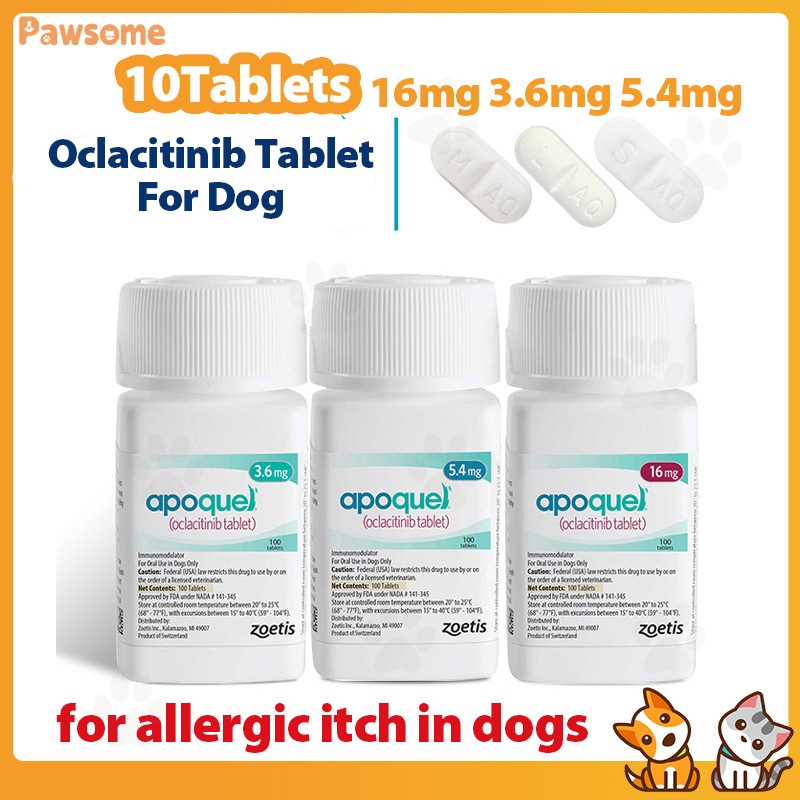 Apoquel Anti-Itch Tablets for Dog Allergy Dermatitis Relief Stops ...