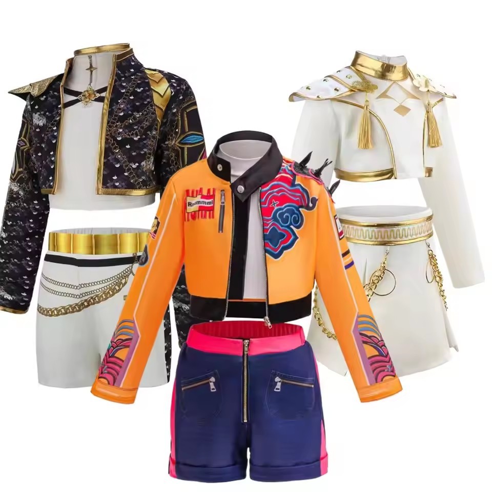 Girls Kpop Hunters Rumi Mira Zoey Cosplay Costume For Child Idol ...