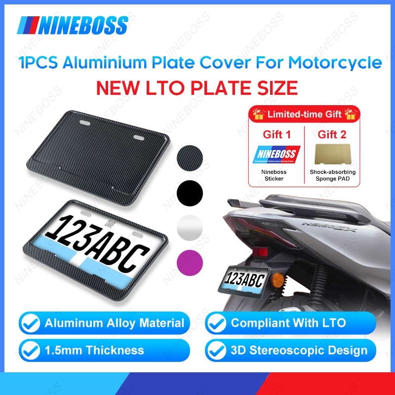 1PCS Universal ‌Aluminium‌ Alloy Plate Cover For Motorcycle New LTO ...