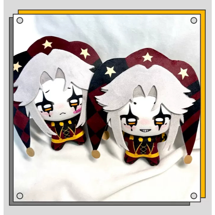 10cm Pierrot Harlequin Jester The Freak Circus Freaks Plush Doll Cute ...