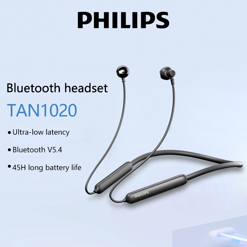 PHILIPS TAN1020 HiFi Bluetooth Wireless Magnetic Headset Neckband Sport ...