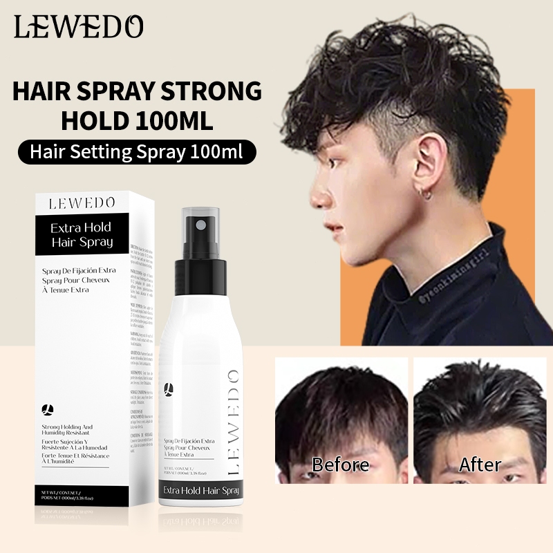 LEWEDO Hair Spray Strong Hold 100ml Hair Spray For Men Setting Spray ...