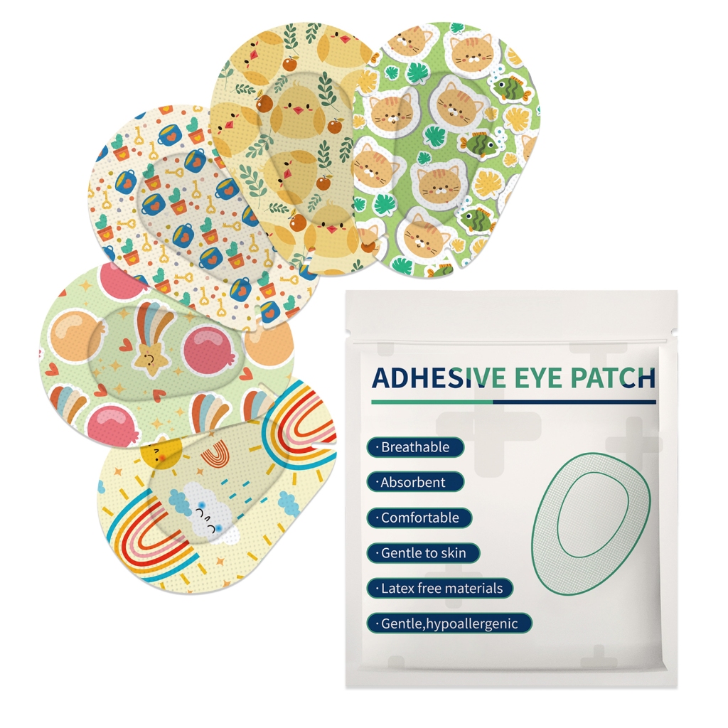 30/60Pcs Cute Adhesive Eye Patches Bandage for Kids Girls Boys with 15 ...