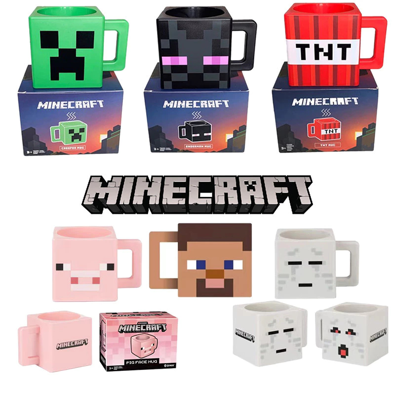 Minecraft Mug Cup Water Cup Drinking Cup TNT Creeper Steve Enderman Pig ...
