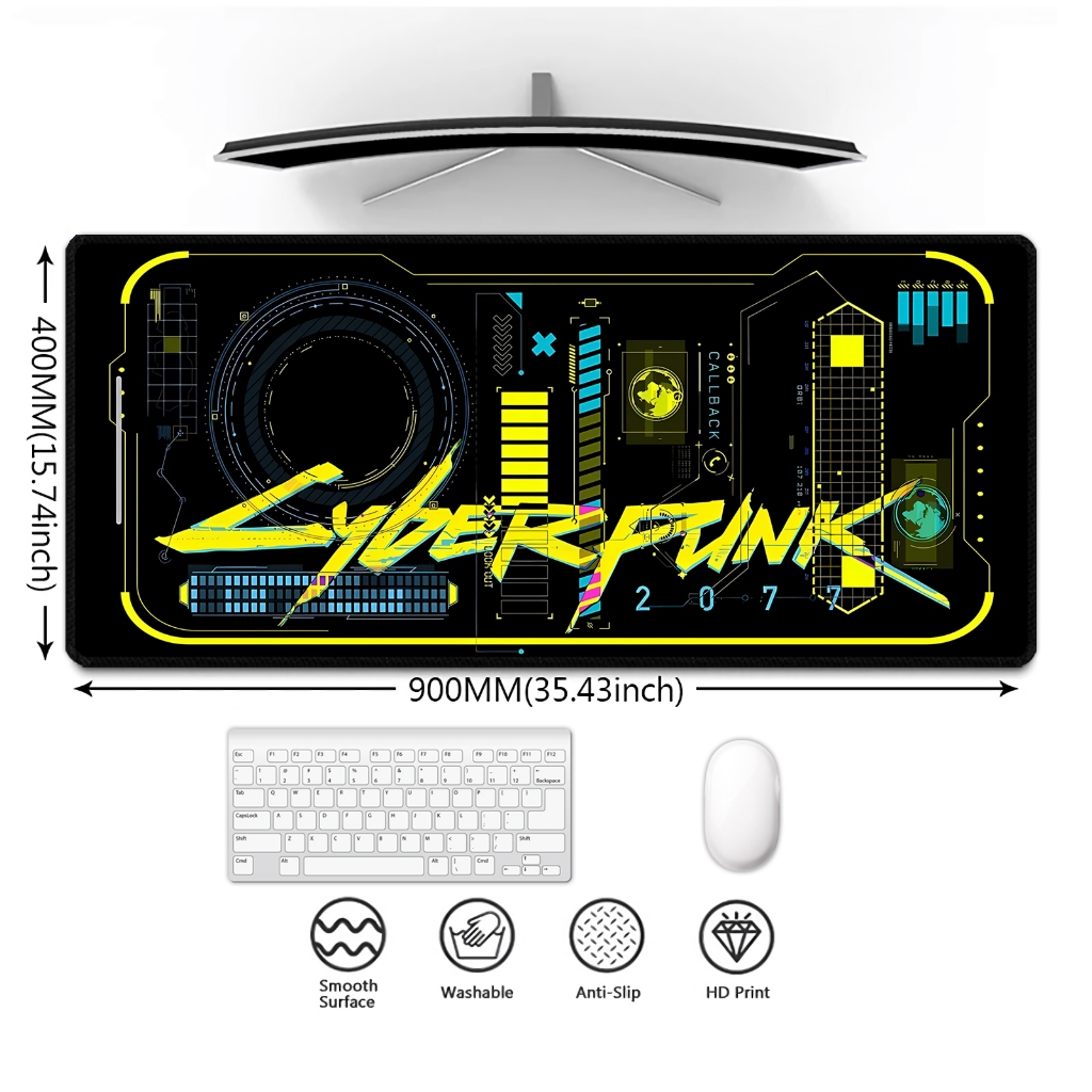 Mouse Pad Gaming Cyberpunk 2077 Design Mousepad Large Customize ...