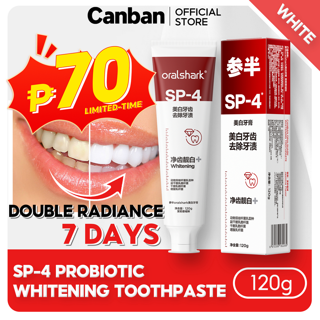 【Limited Time Offer】Canban SP-4 Ultra Probiotic Whitening Toothpaste Original 120g | Shopee ...