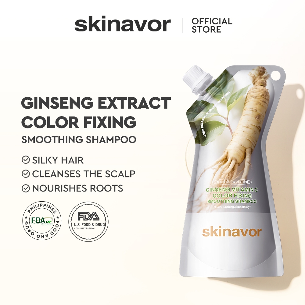 skinavor Ginseng Vitamin C Shampoo Reduce Frizz | Fix Color | Repair ...