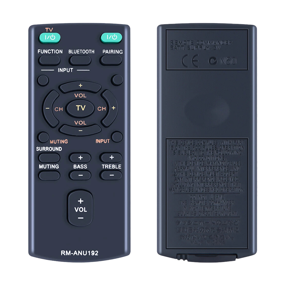 RM-ANU192 Remote Control For Sony SoundBar Home Theatre System ACT60BT ...