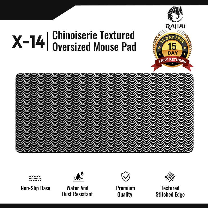 Raiku Plain Design Extended Mouse Mat / Mouse Pad For Gaming Office ...