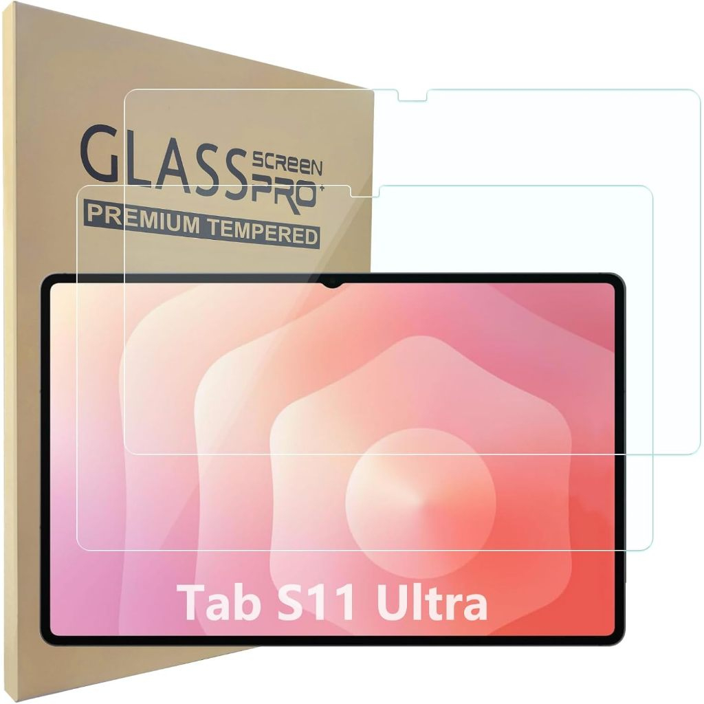 2 Pack Tempered Glass Screen Protector For Samsung Galaxy Tab S11 Ultra ...
