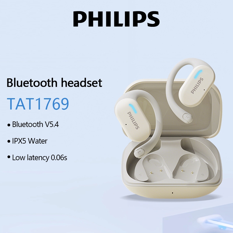 PHILIPS TAT1769 Earphones Bluetooth 5.4 IPX5 Sweatproof Music/game dual ...