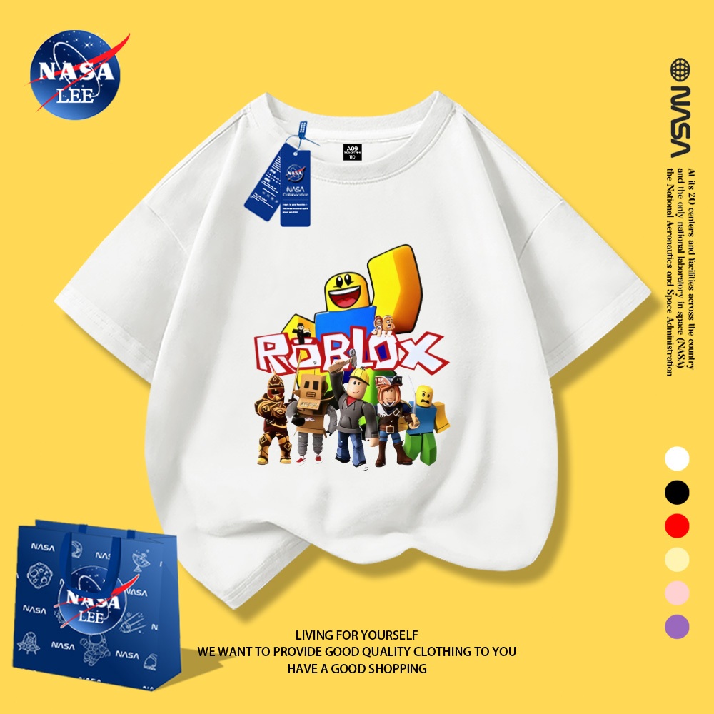 NASA Kids Shirts for Students Children's Short Sleeve T-Shirt 100% Cotton Children's T-Shirt ...