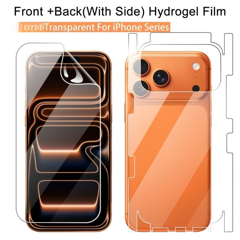 360 Full Cover Front Back Hydrogel Film Screen Protector for ...
