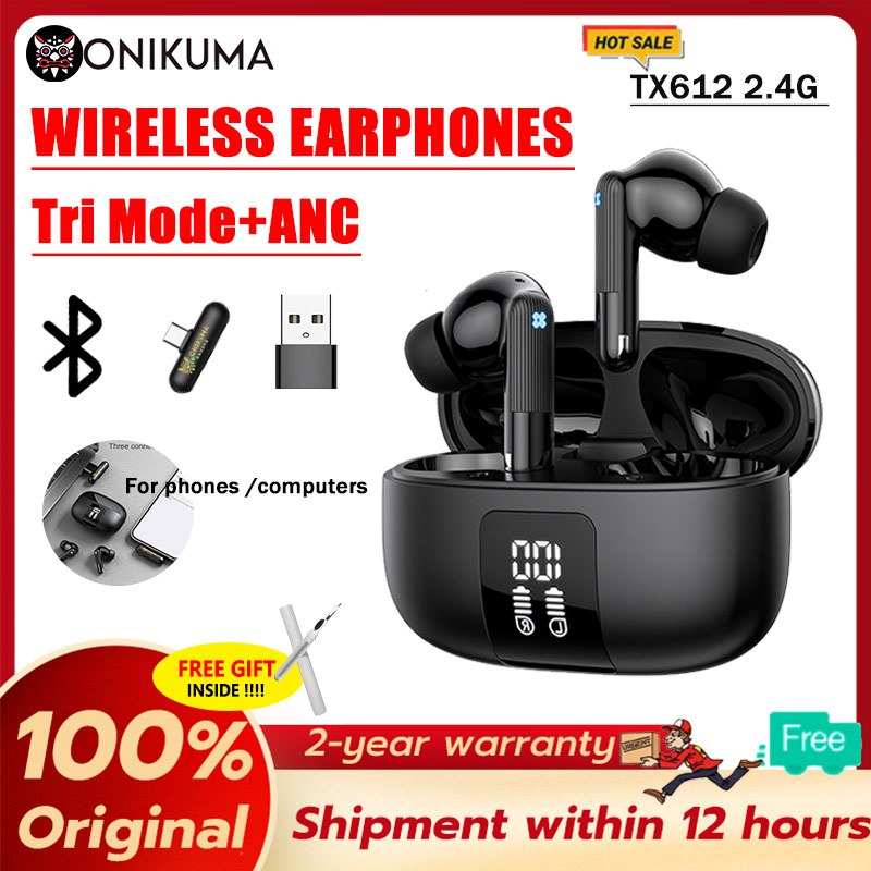 ONIKUMA TX612 Bluetooth Earbuds Dual Mode With Mic ENC Noise Reduction ...
