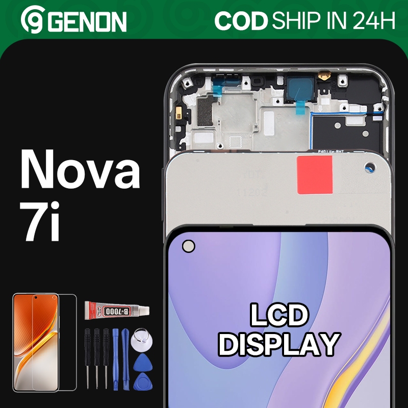 Genon IPS LCD for Huawei Nova 7i LCD Display Touch Screen with Frame ...