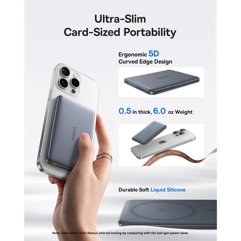 [CCC Certified] Baseus Picogo AM41 Magnetic Wireless Power Bank ...