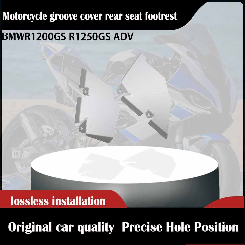 For BMW R1200GS R1250GS ADV Rear Fender Groove Cover, Passenger Foot ...