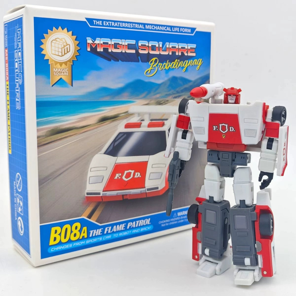 2025 NEW Transformed MS-TOYS Ms-B08A Red car warrior small scale boys ...