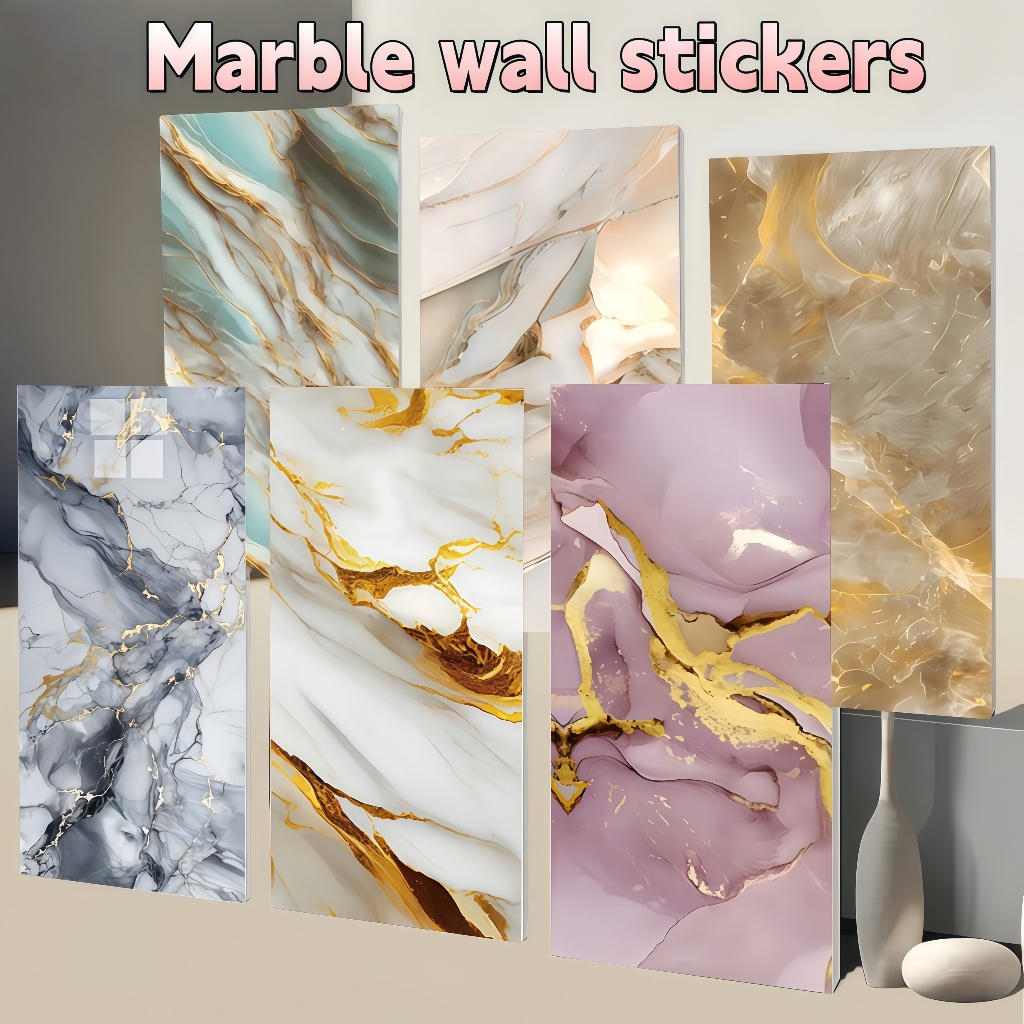 30x60cm Marble Wallpaper For Kitchen Backsplash Countertop Decoration ...