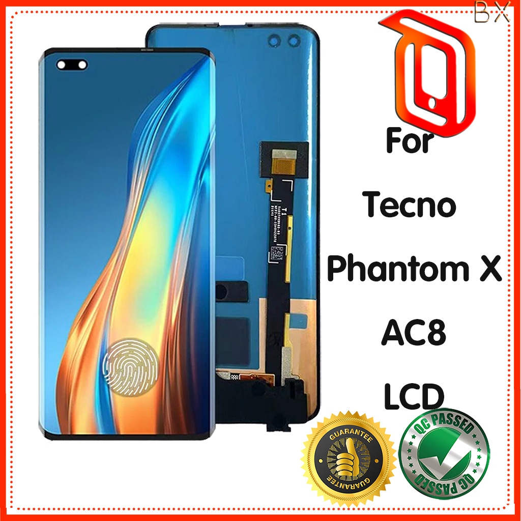 For Tecno PHANTOM X AC8 LCD Digitizer Panel Replacement Parts | Shopee ...