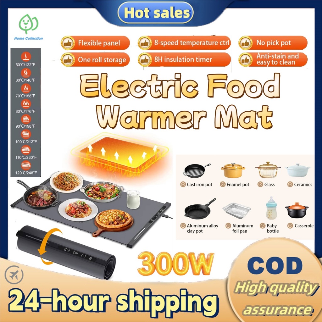 high quality! Electric Food Warmer Mat Silicone Foldable Food Warming ...