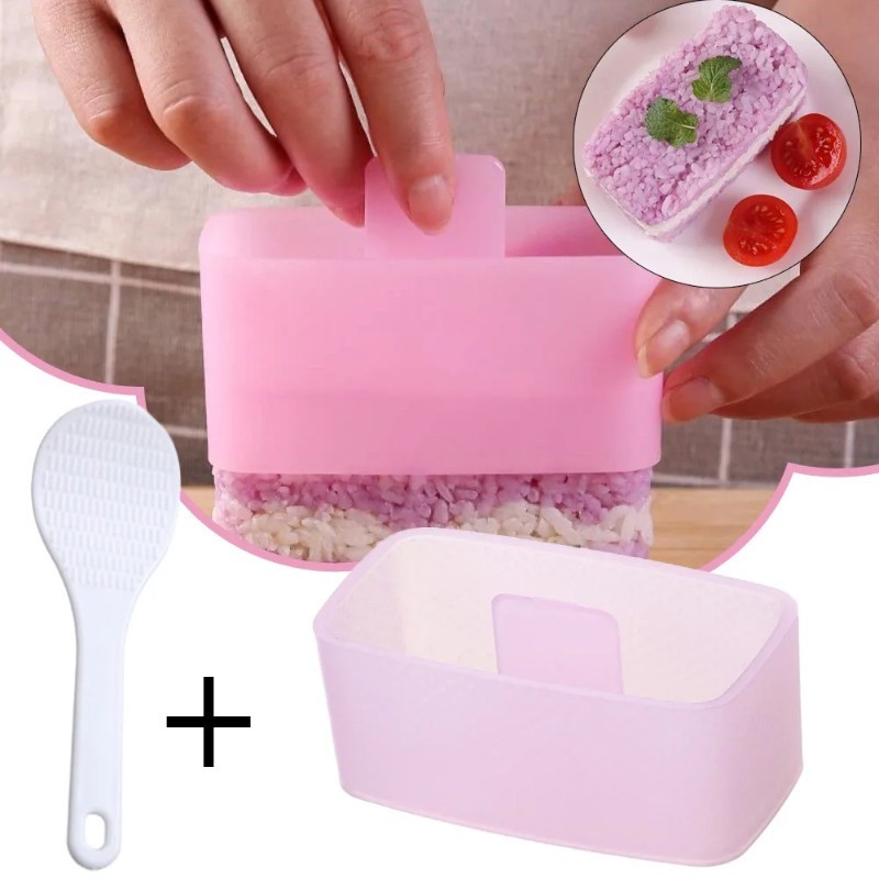 DIY Sushi Rice Mould Kitchen Gadgets Musubi Maker Onigiri Press Mold ...