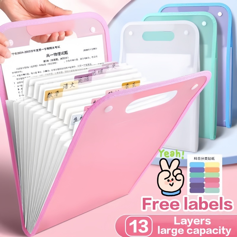 Folder File Organizer With Handle Expanding File Folder 13 Layer Test ...